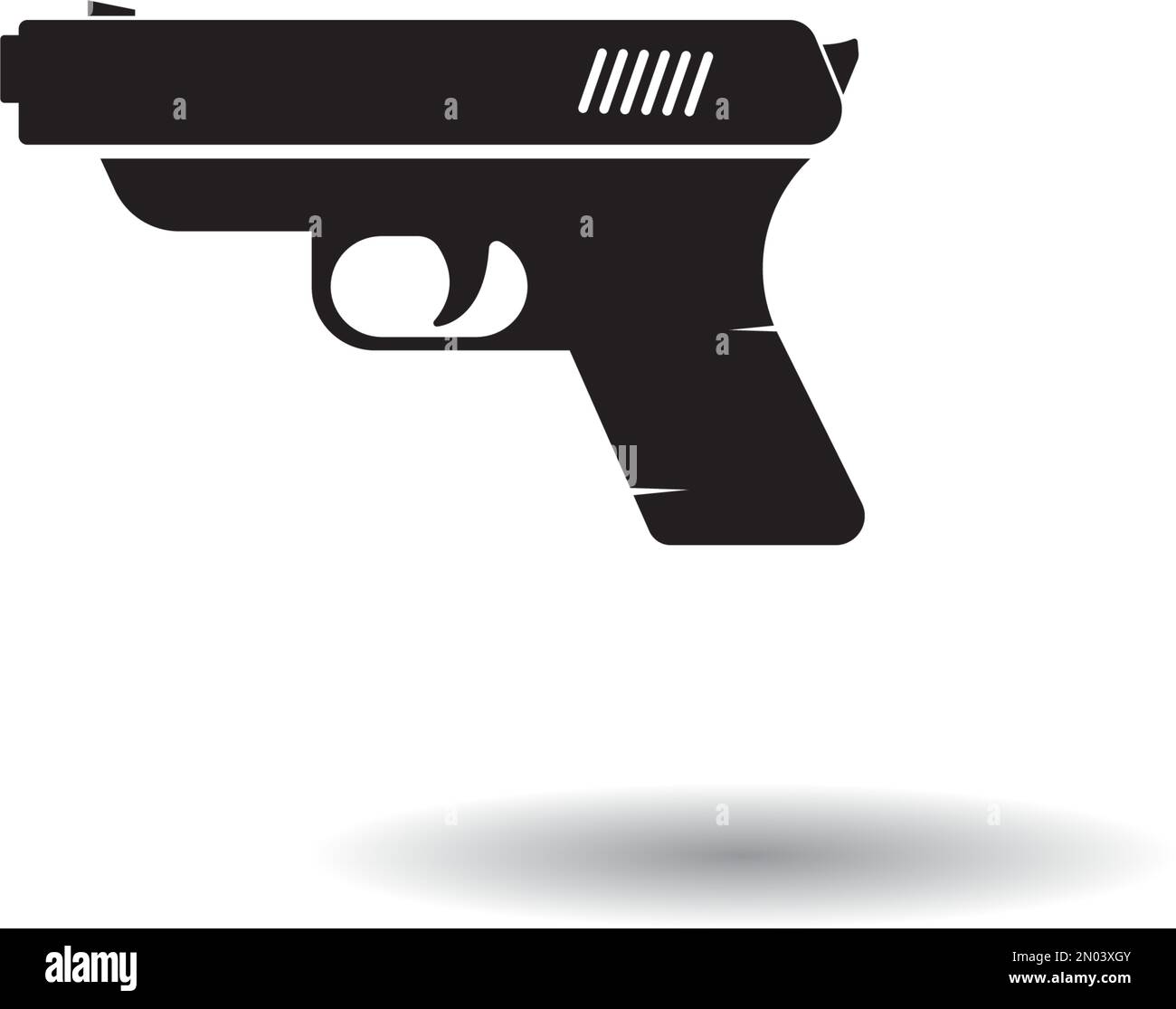 Gun logo vector illustration design and background Stock Vector Image ...