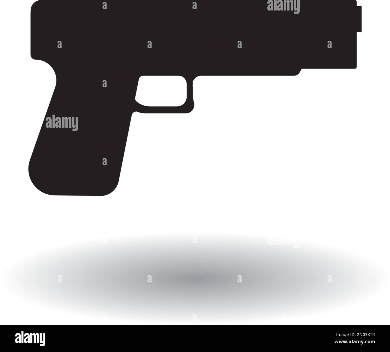 Gun logo vector illustration design and background Stock Vector Image ...