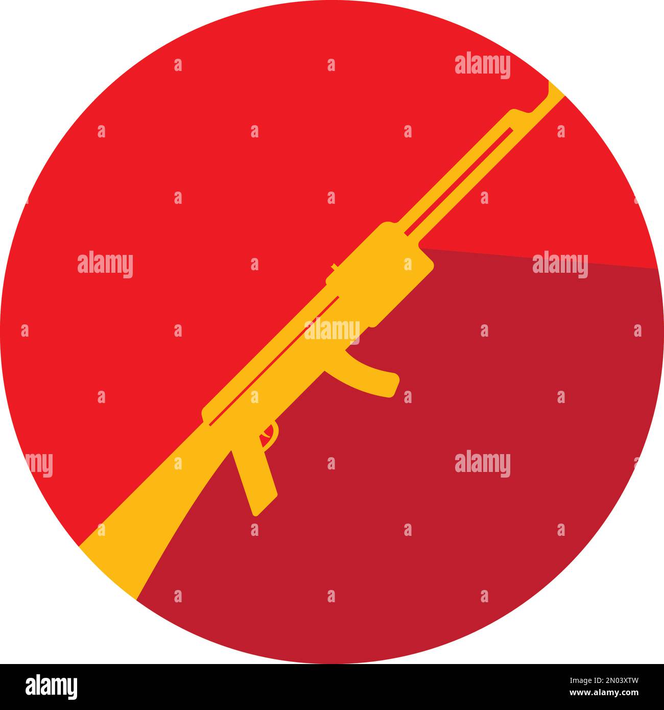 Gun logo vector illustration design and background Stock Vector Image ...