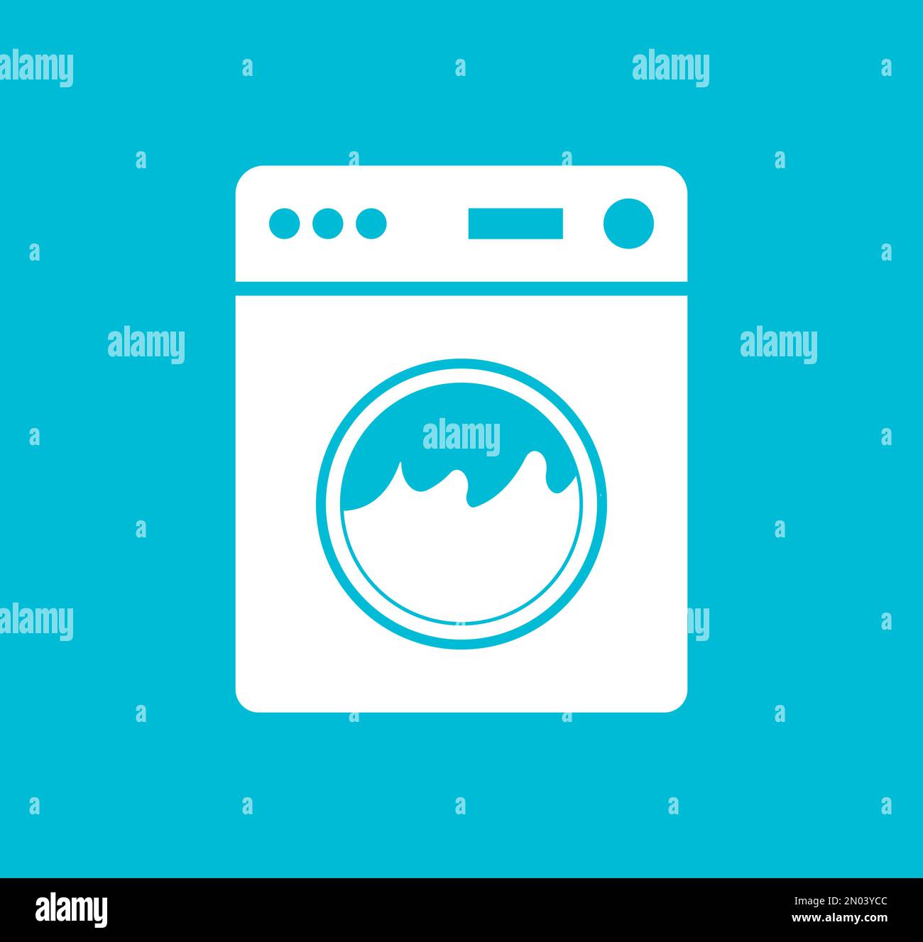 washing machine logo vector design illustration template Stock Vector ...