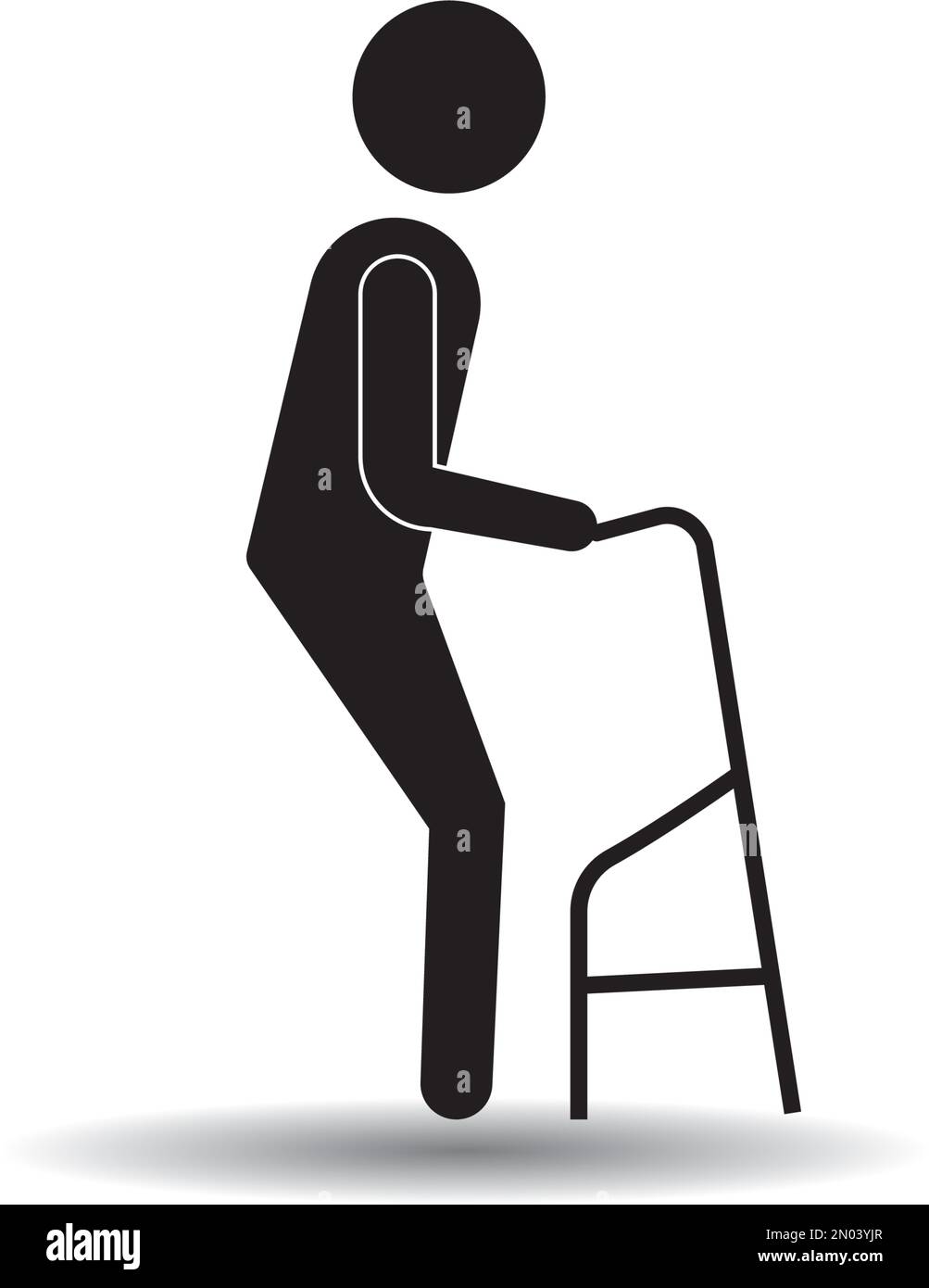 vector icon representing the disabled, elderly, and injured using ...