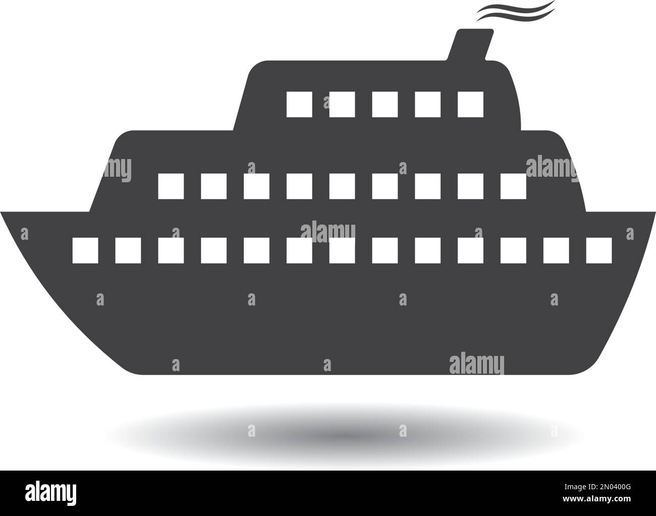 cruise ship icon vector illustration design template Stock Vector Image ...
