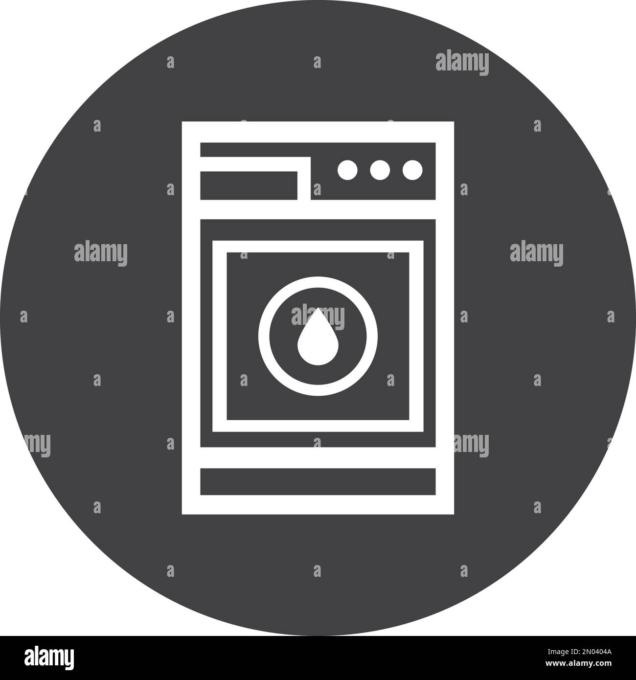 washing machine logo vector design illustration template Stock Vector ...