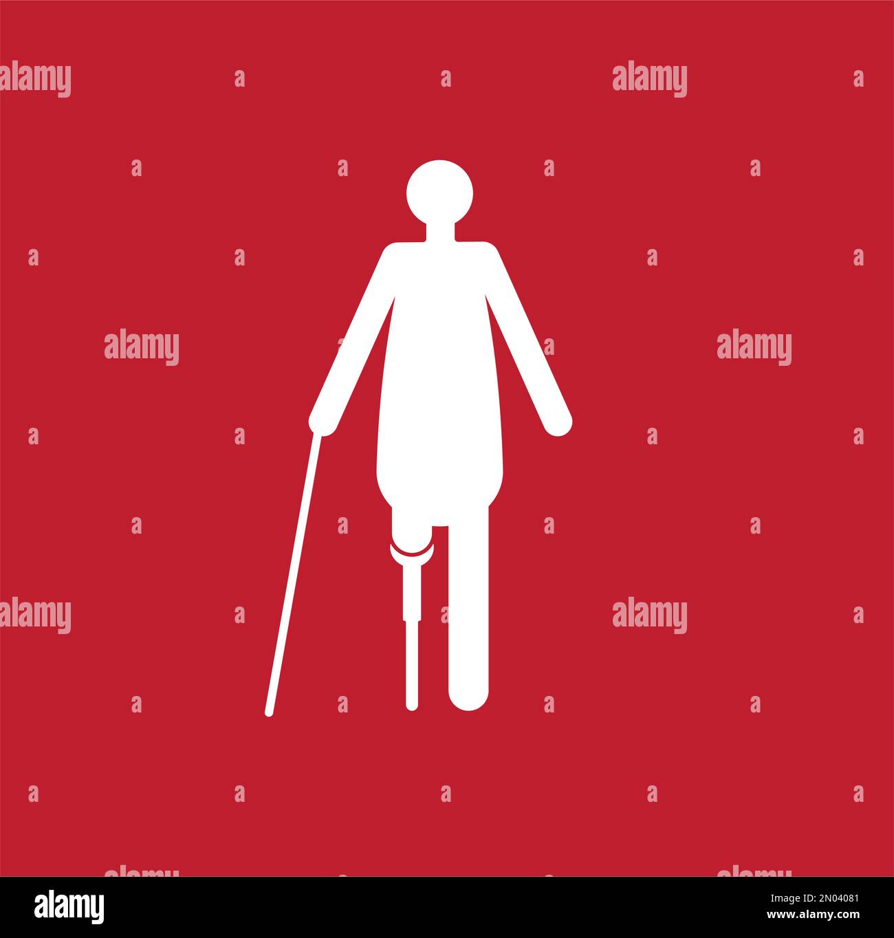 vector icon representing the disabled, elderly, and injured using ...