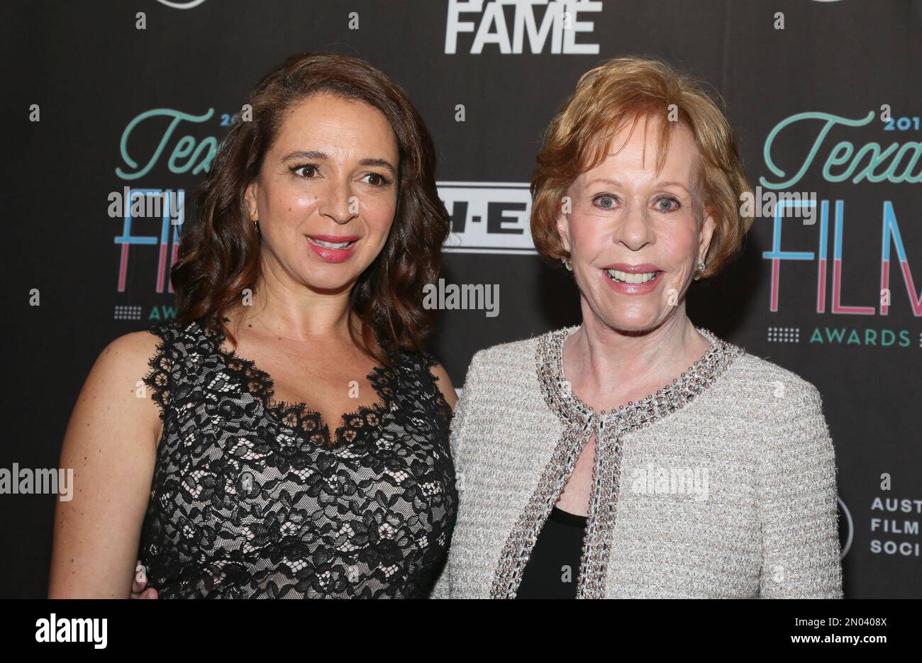 Texas Film Hall of Fame honoree Carol Burnett, right, and Maya Rudolph ...