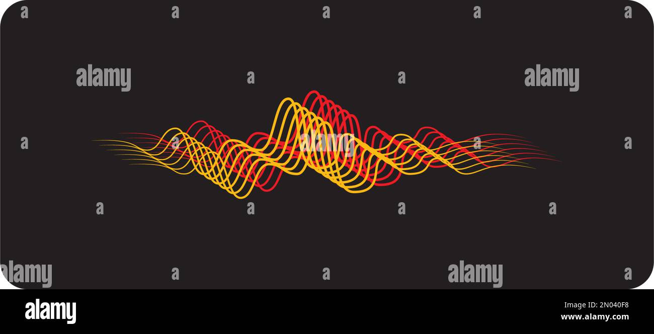 Music wave equalizer vector sound Cut Out Stock Images & Pictures - Alamy