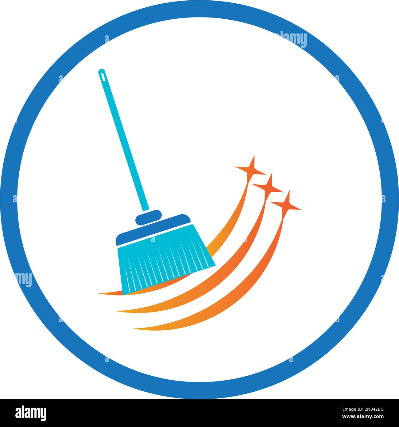 Broom logo hi-res stock photography and images - Alamy