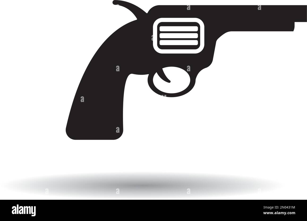 Gun logo vector illustration design and background Stock Vector Image ...