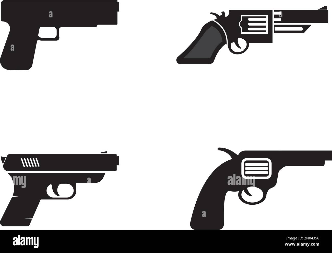 Gun logo vector illustration design and background Stock Vector Image ...