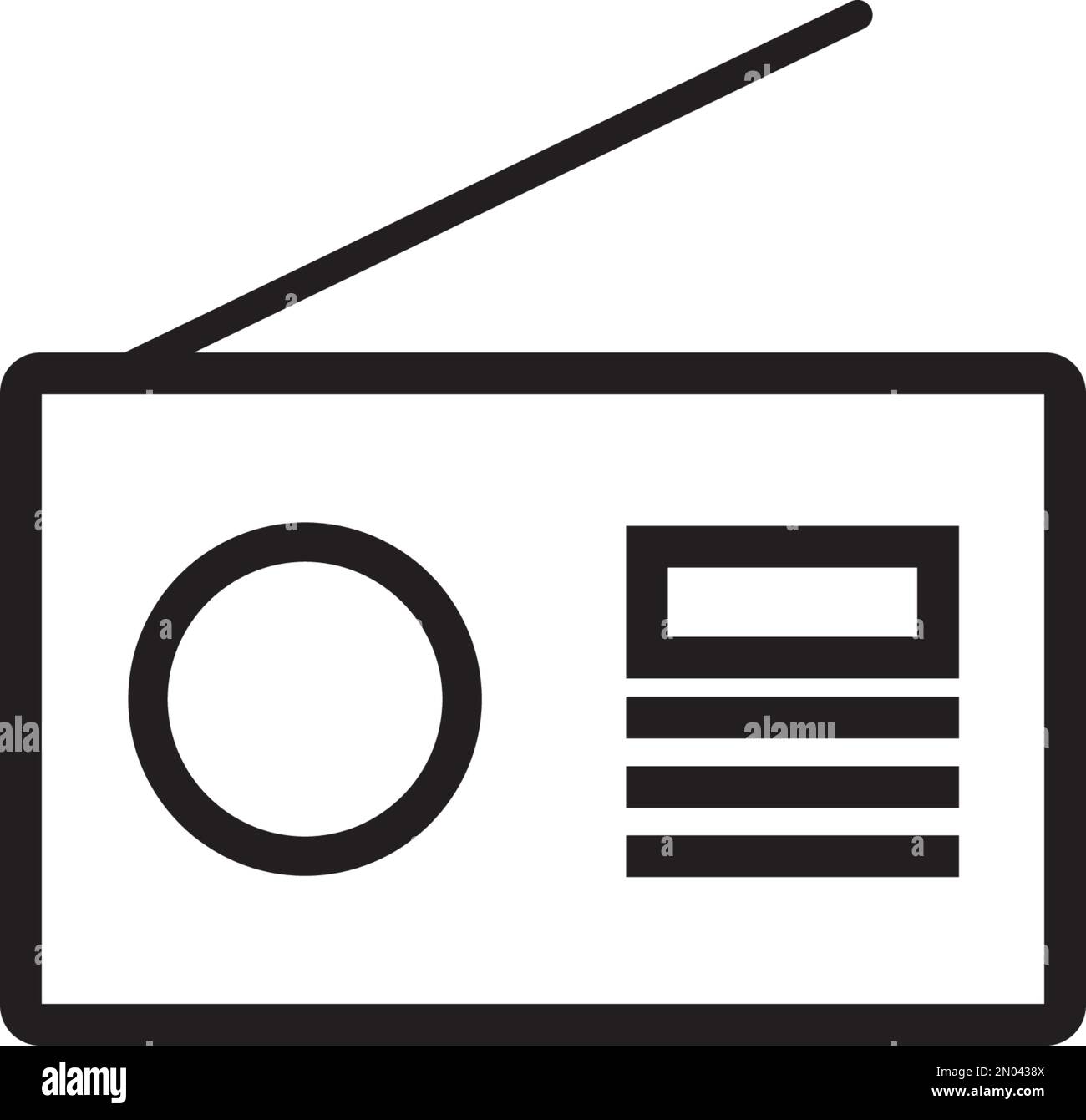 Radio icon vector design illustration template Stock Vector Image & Art ...