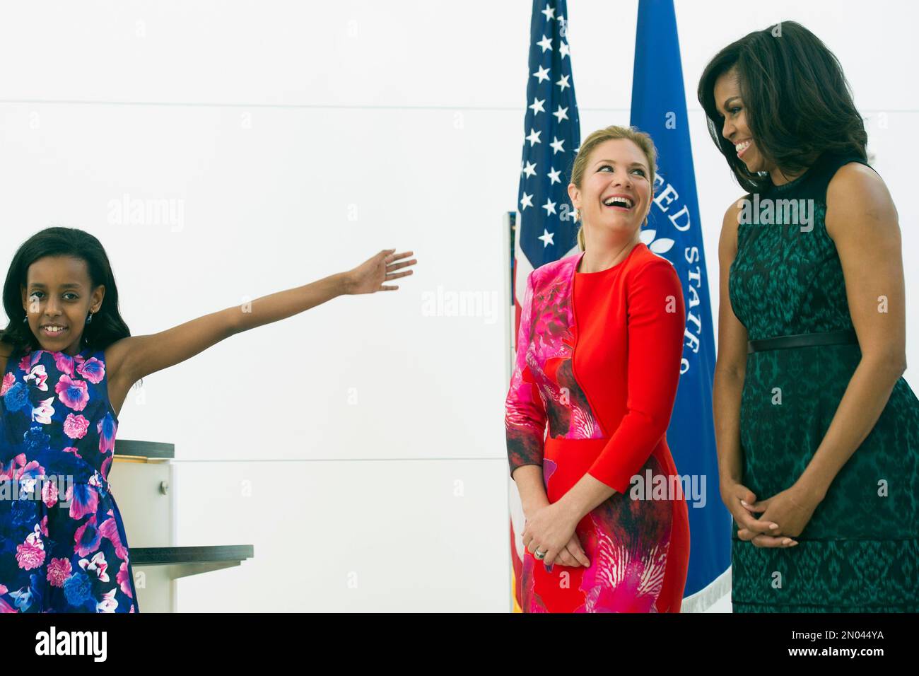 First lady Michelle Obama and Sophie Grégoire-Trudeau, wife of Canadian ...