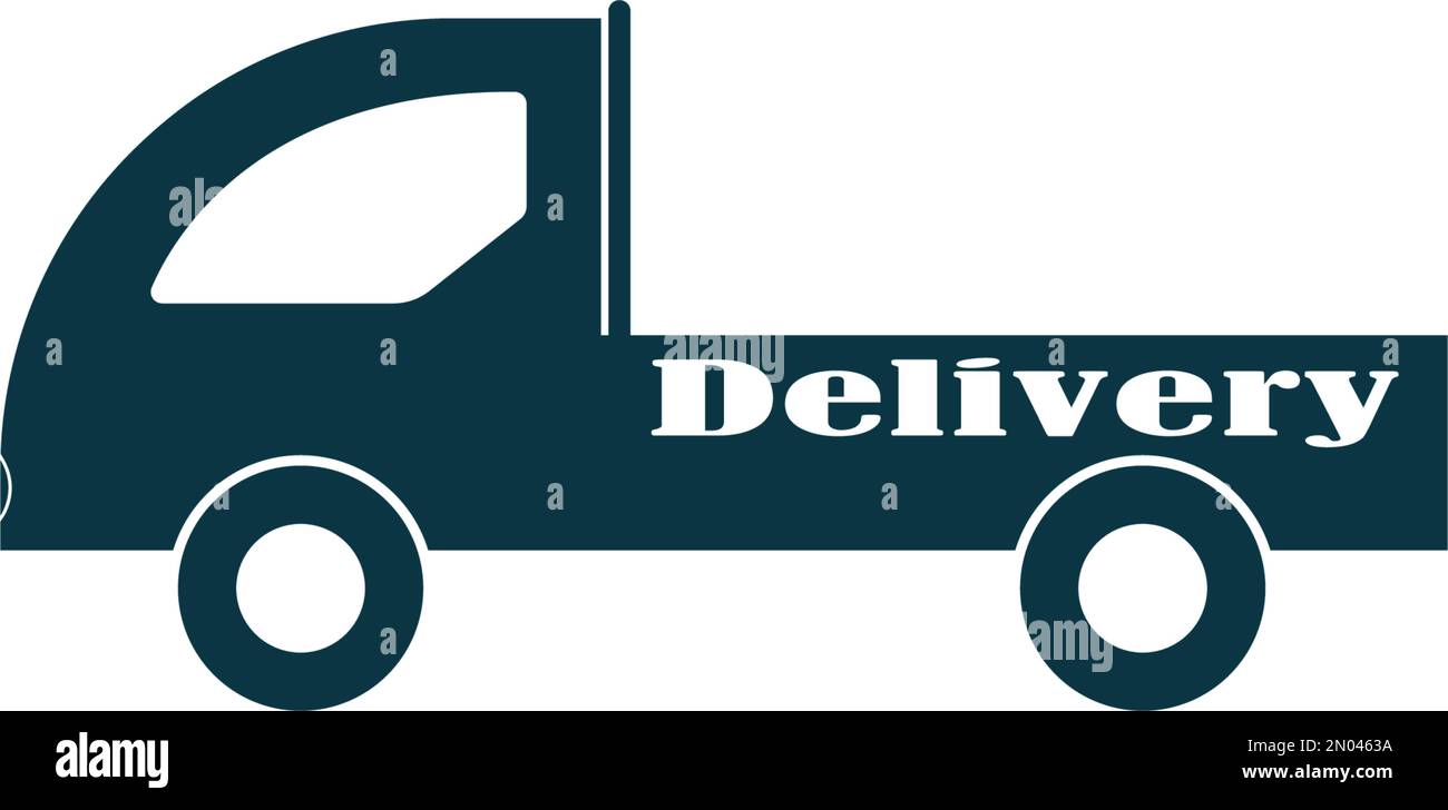 Truck delivery logo vector design illustration and background Stock ...