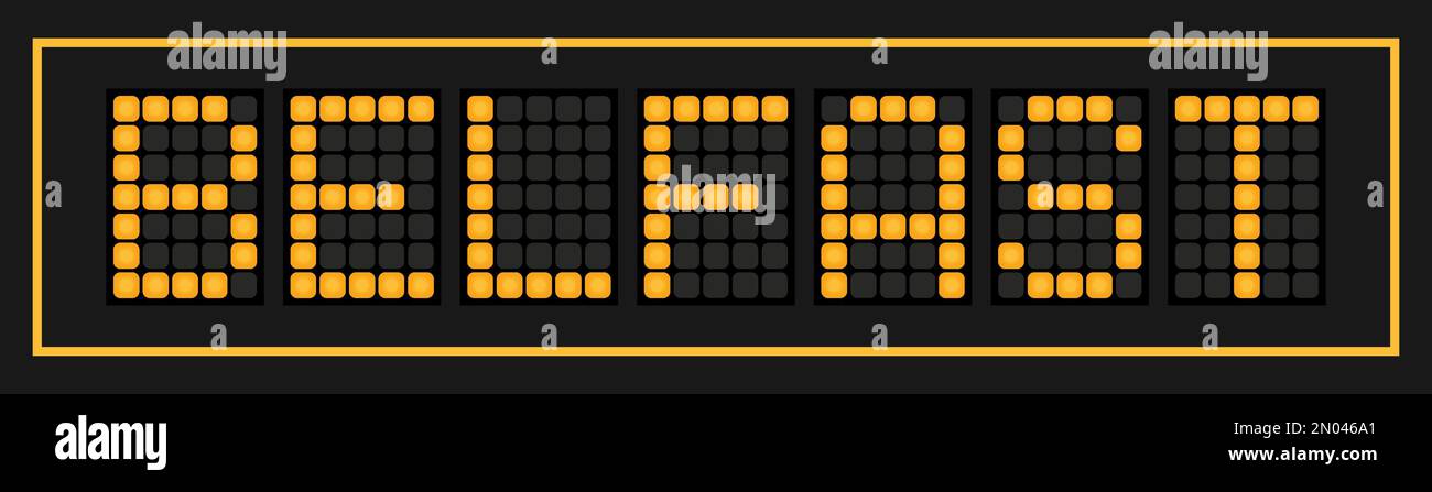 Orange color led banner in word belfast on black background Stock ...