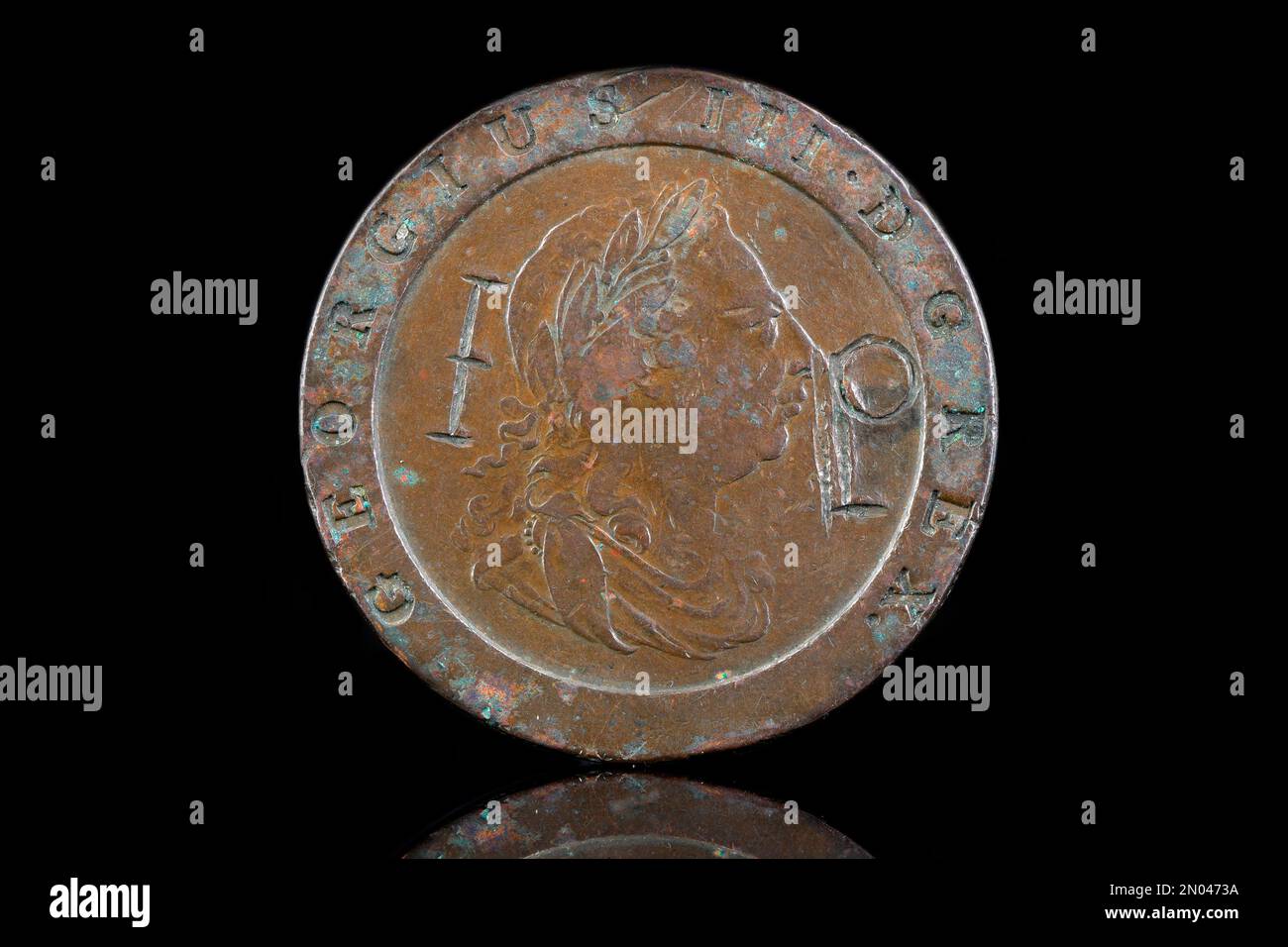 1797 britannia penny obverse hi-res stock photography and images - Alamy