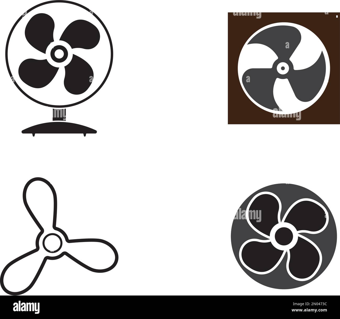 Fan icon vector illusatration design template Stock Vector Image & Art ...