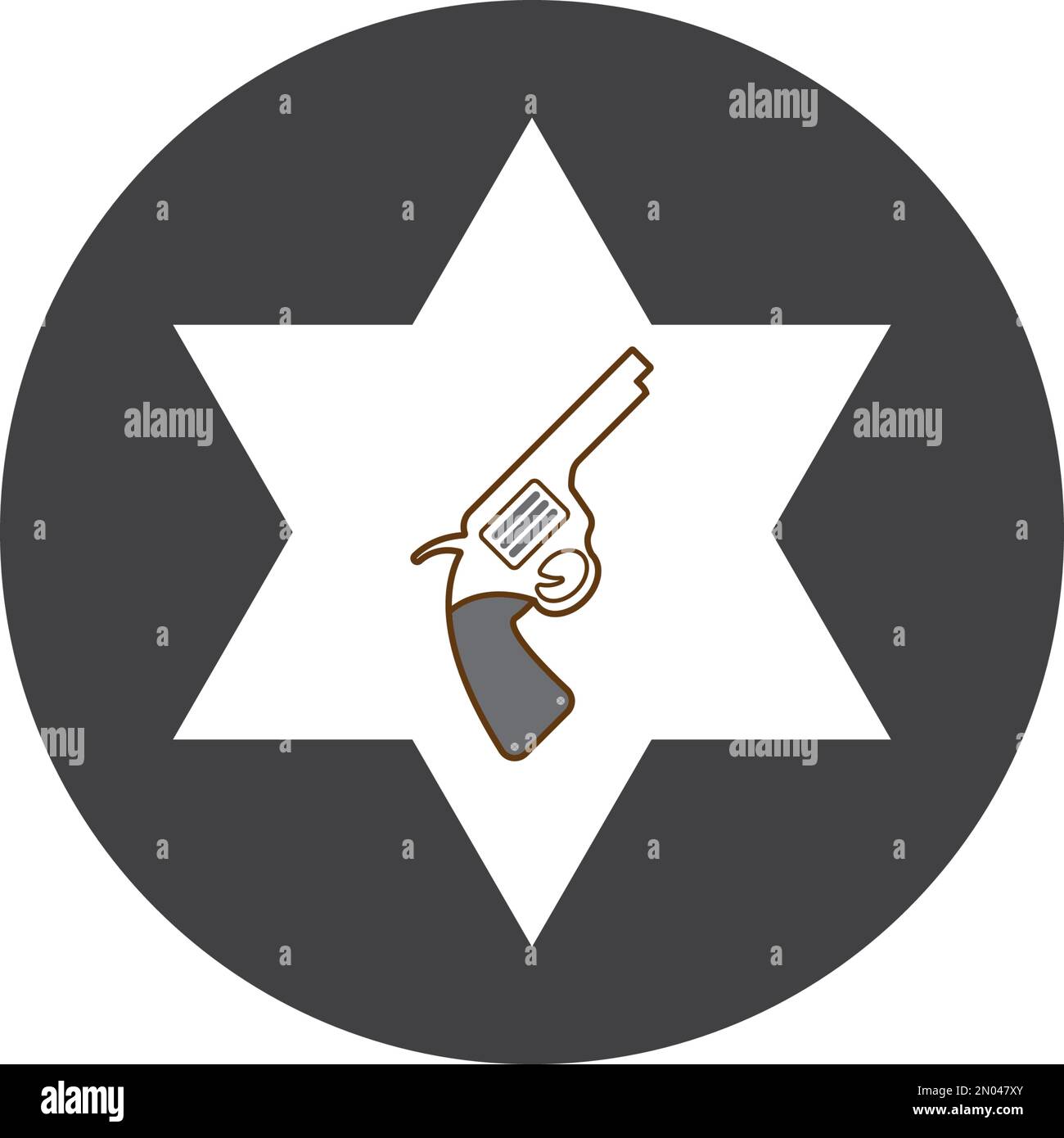 Gun logo vector illustration design and background Stock Vector Image ...