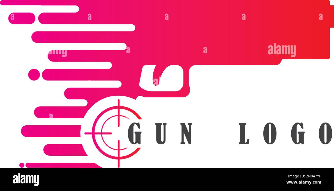 Gun logo vector illustration design and background Stock Vector Image ...