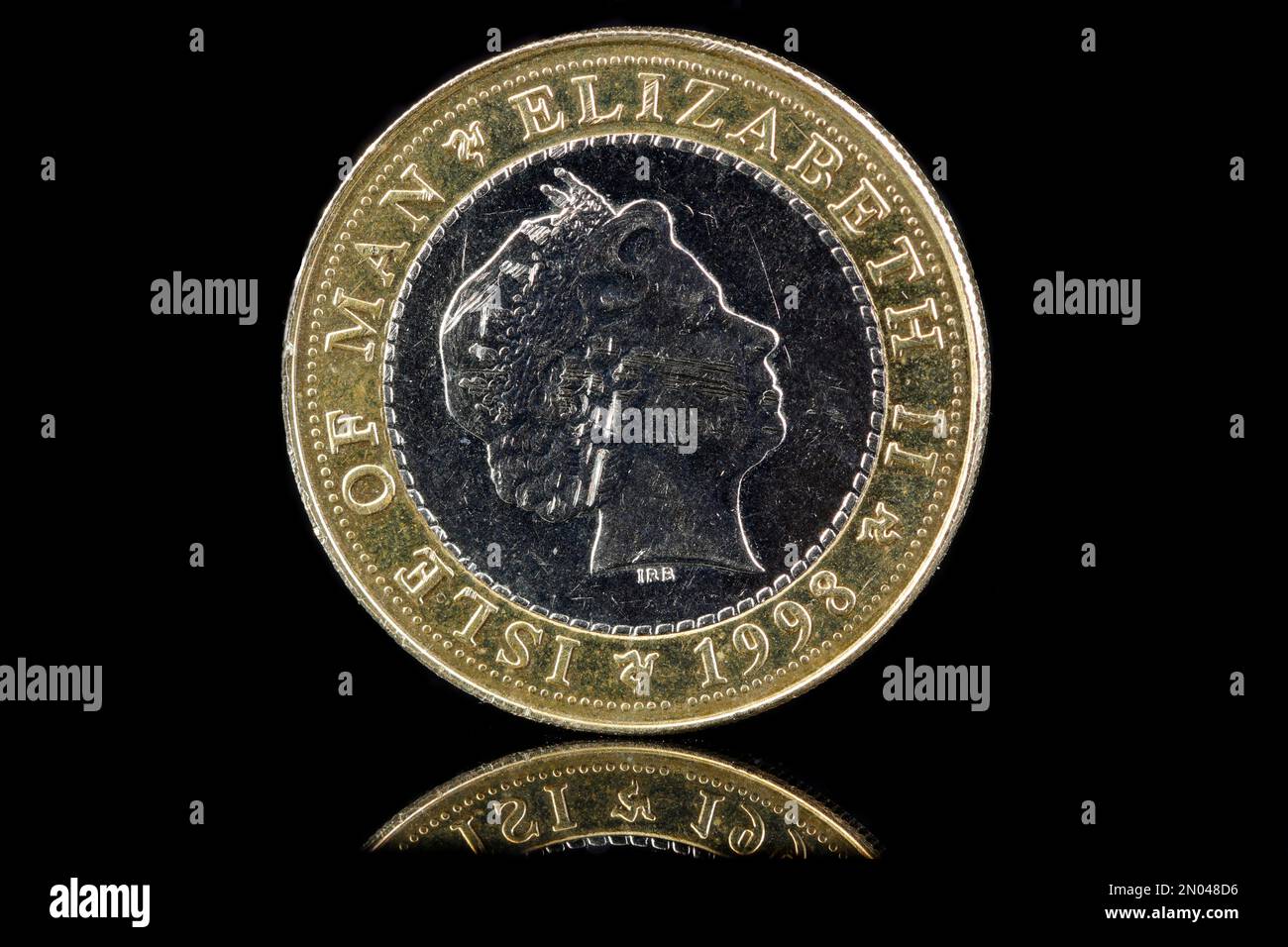 1998 Isle Of Man £2 coin to commemorate the islands annual car rally ...