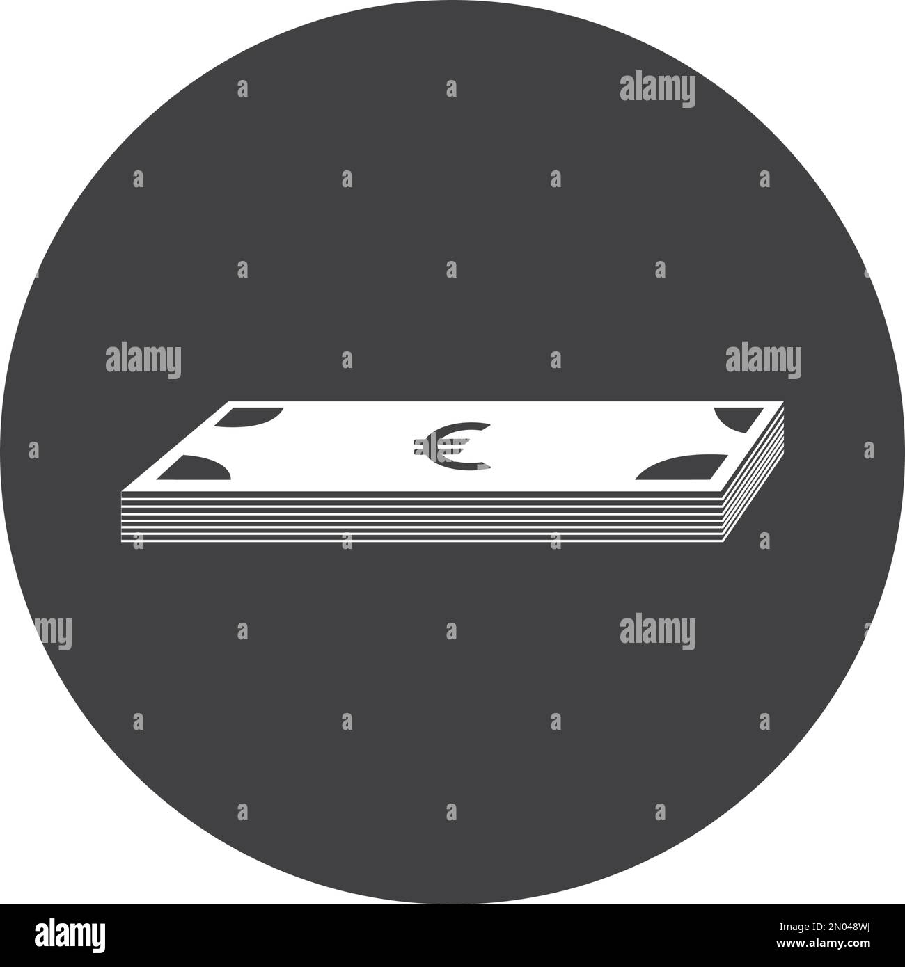 Money euro cutout Stock Vector Images - Alamy