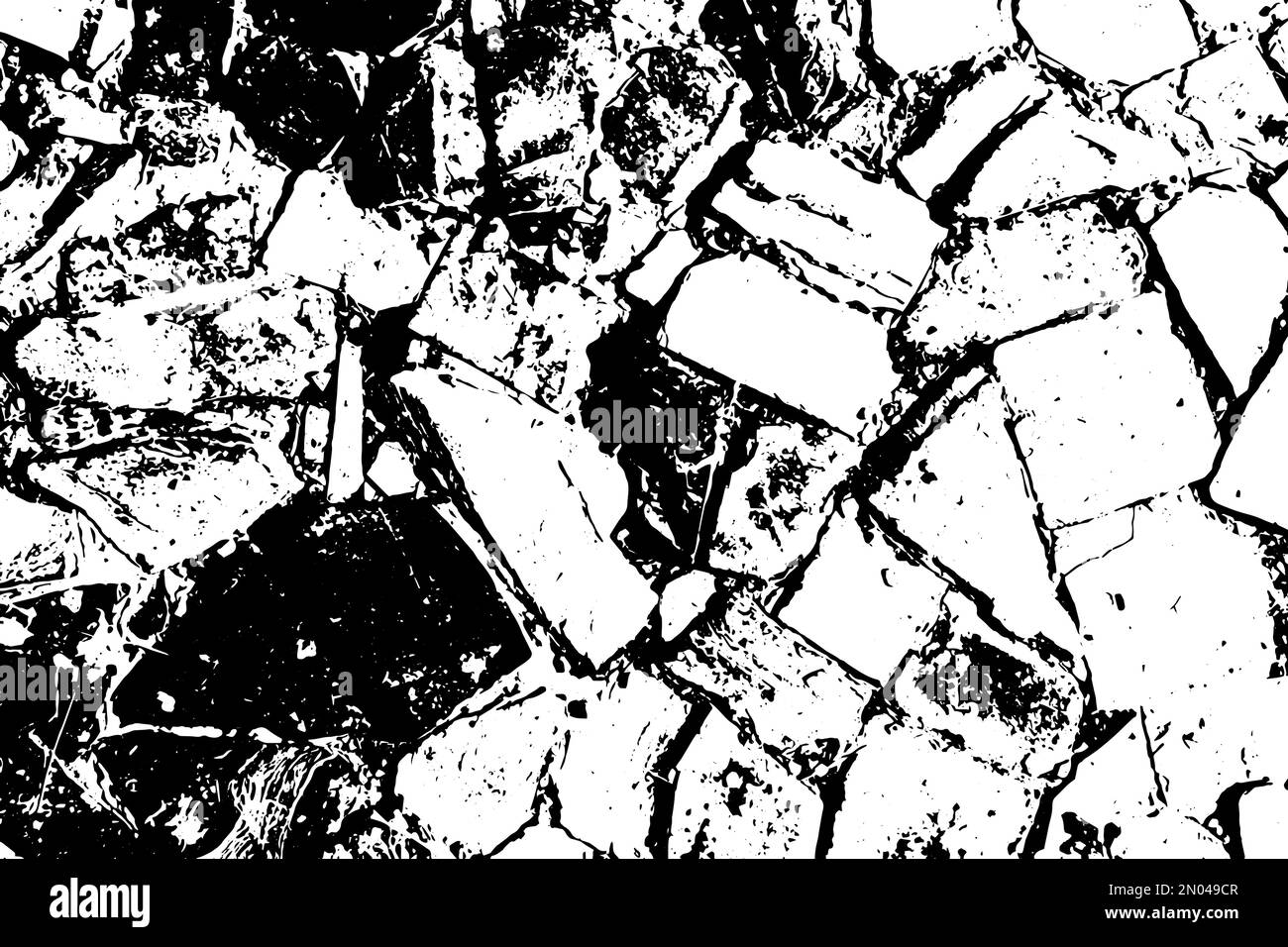 Grunge black and white rock wall texturedbackground (Vector). Use for ...