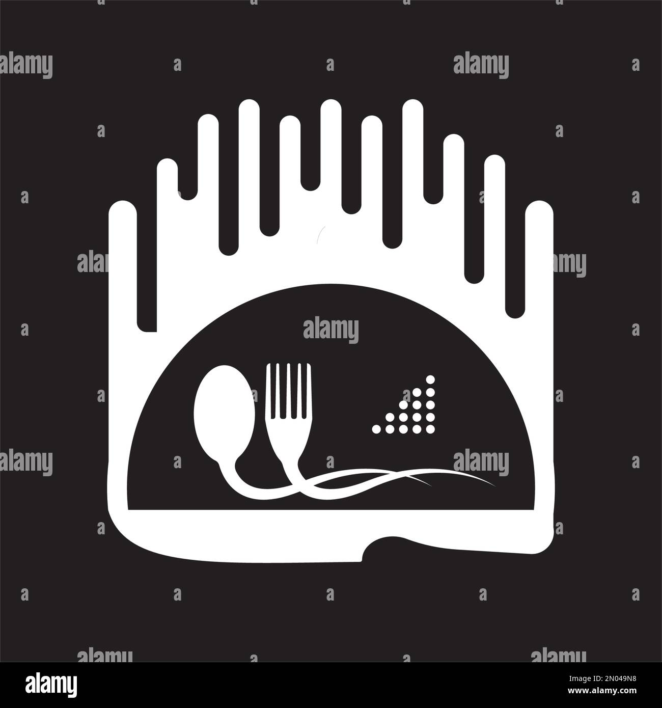 Vegetarian recipe menu background Black and White Stock Photos & Images ...