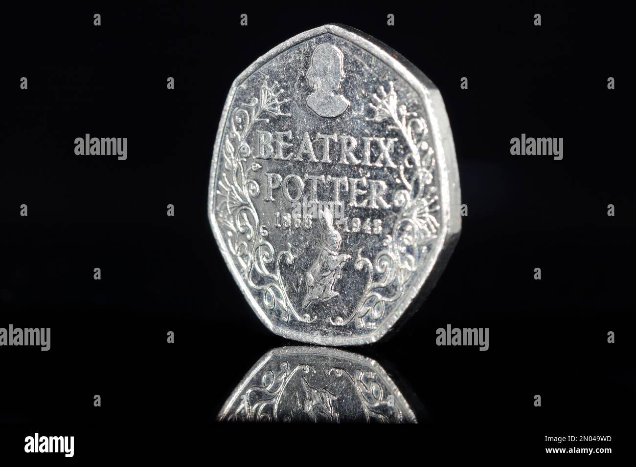 A 50p issued by The Royal Mint in 2016 to commemorate 150th anniversary ...