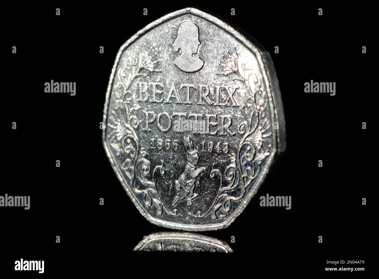 A 50p issued by The Royal Mint in 2016 to commemorate 150th anniversary ...