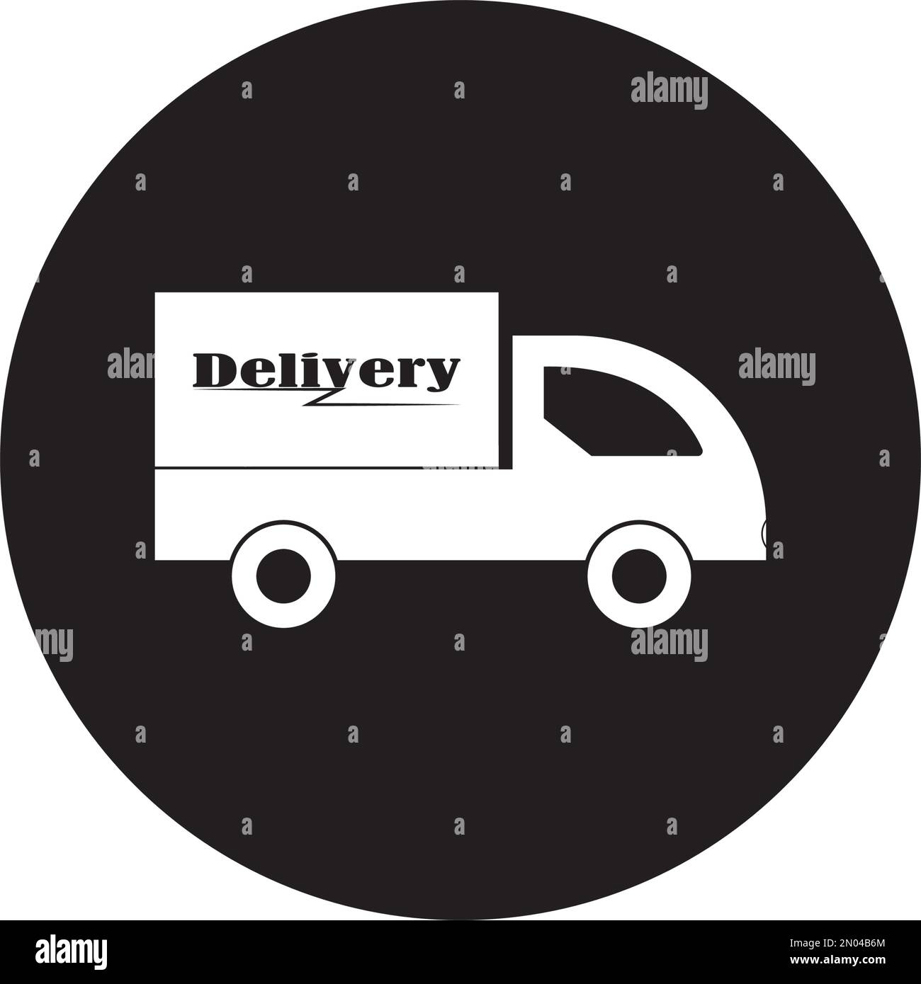 Truck delivery logo vector design illustration and background Stock ...