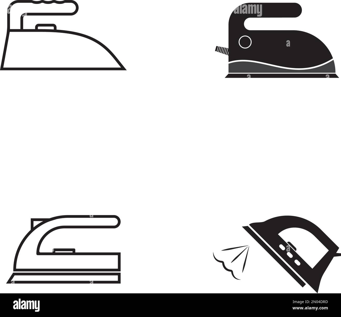Smoothing iron vector vectors hi-res stock photography and images - Alamy