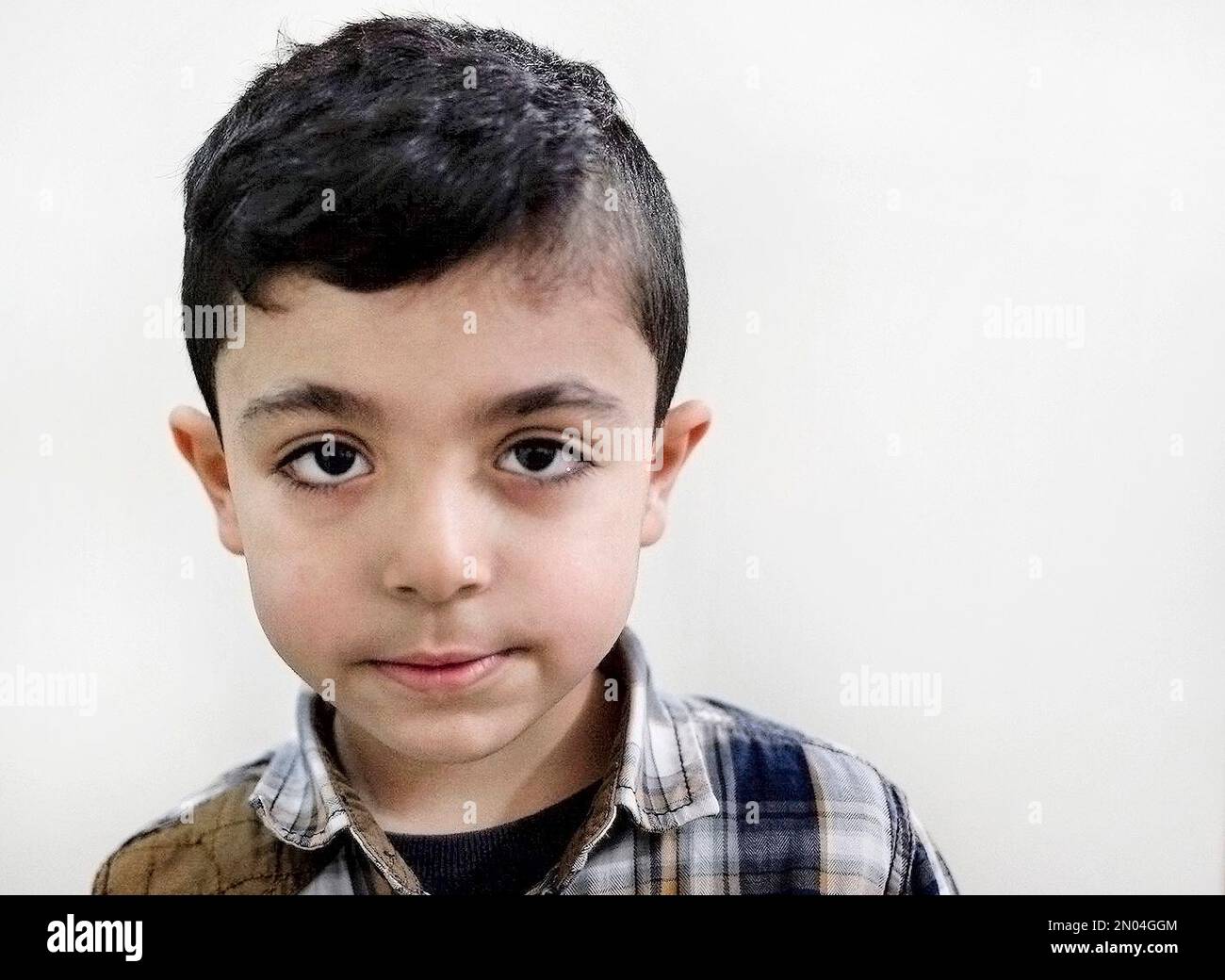 In this Feb. 13, 2016 photo, five year-old Hamza, who fled with his ...