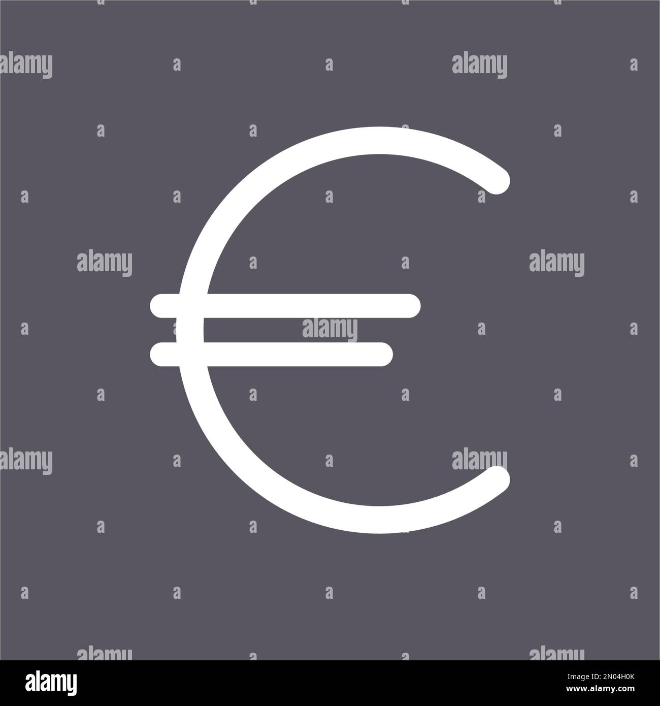 Currency euro sign pictogram symbol Stock Vector Images - Alamy
