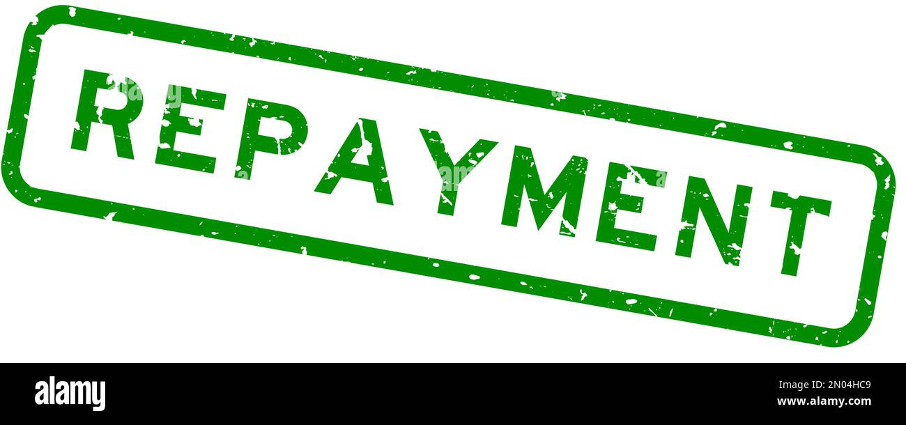 Grunge green repayment word square rubber seal stamp on white background Stock Vector Image ...