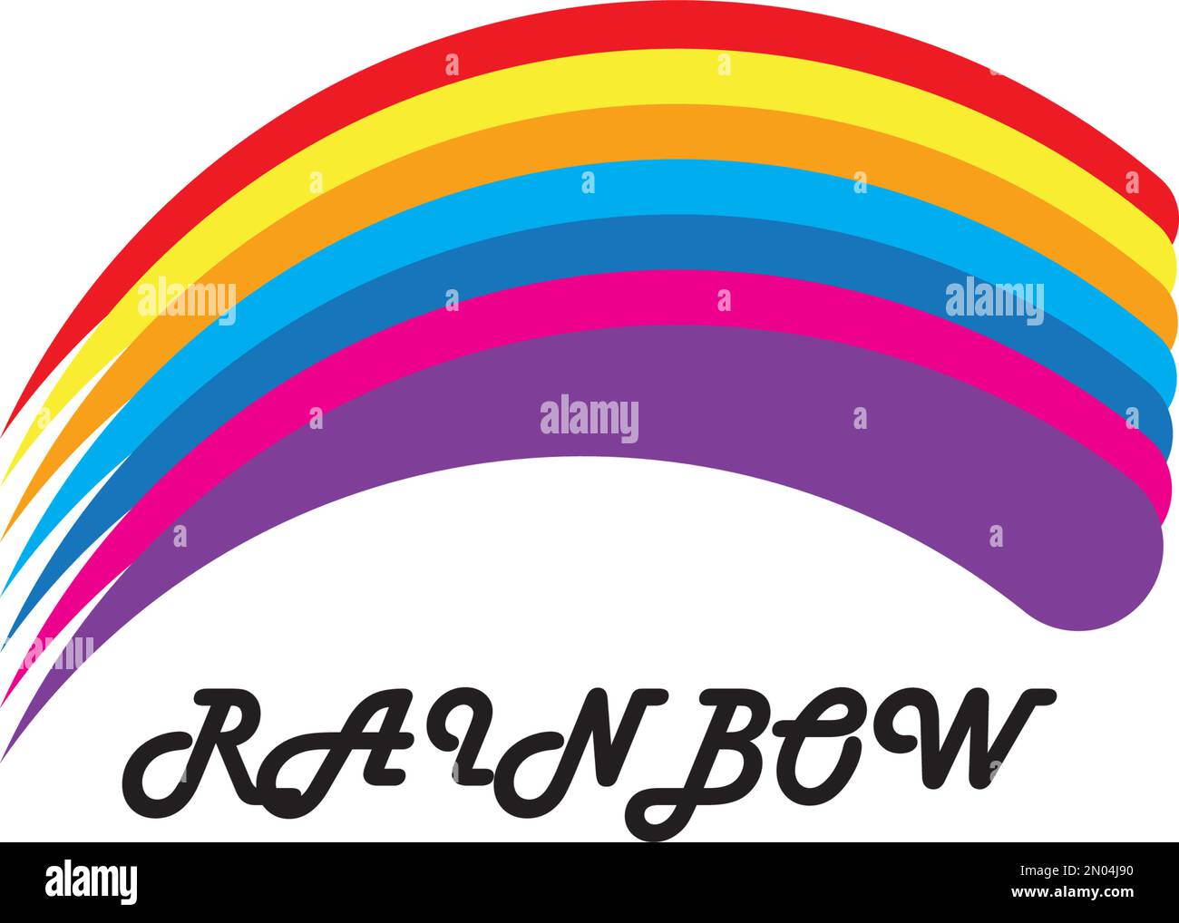 Rainbow logo vector design illustration and background Stock Vector ...