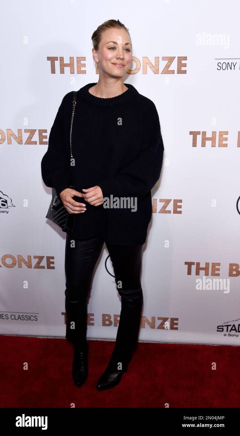 Kaley Cuoco, a cast member in the television series "The Big Bang ...