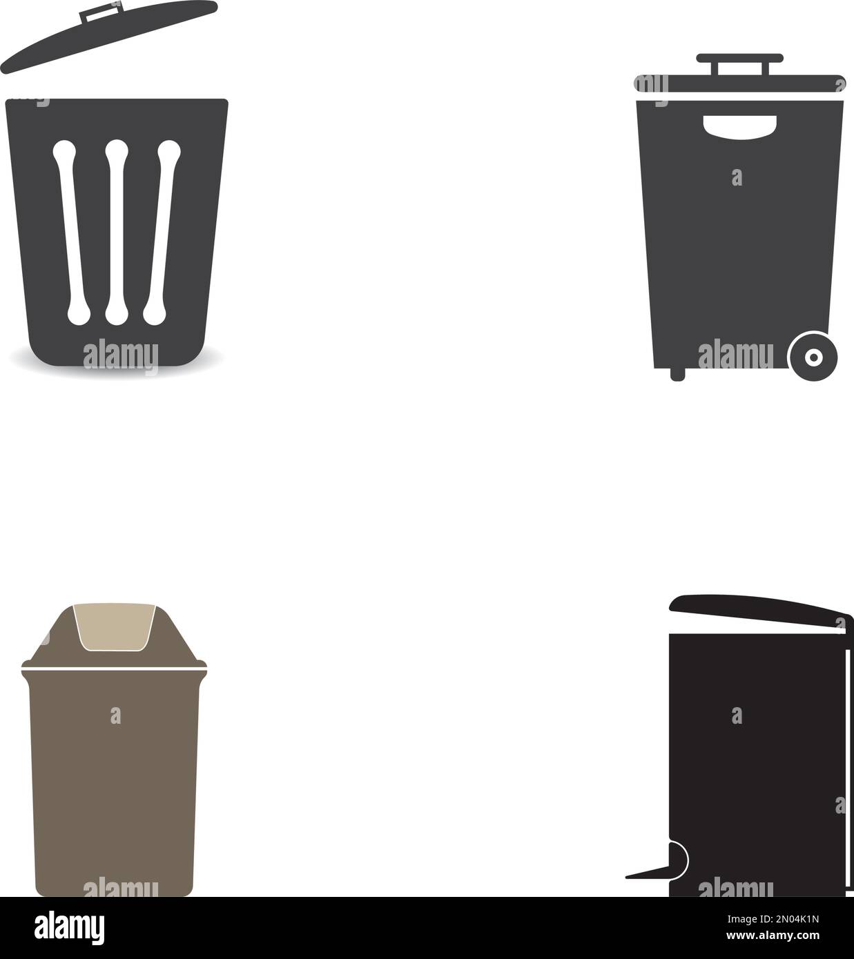 Recycle trash can Stock Vector Images - Alamy