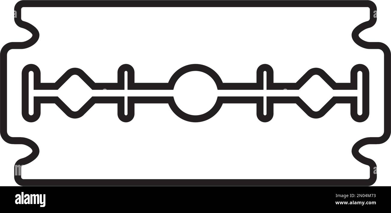 Razor blade logo vector design illustration background Stock Vector ...