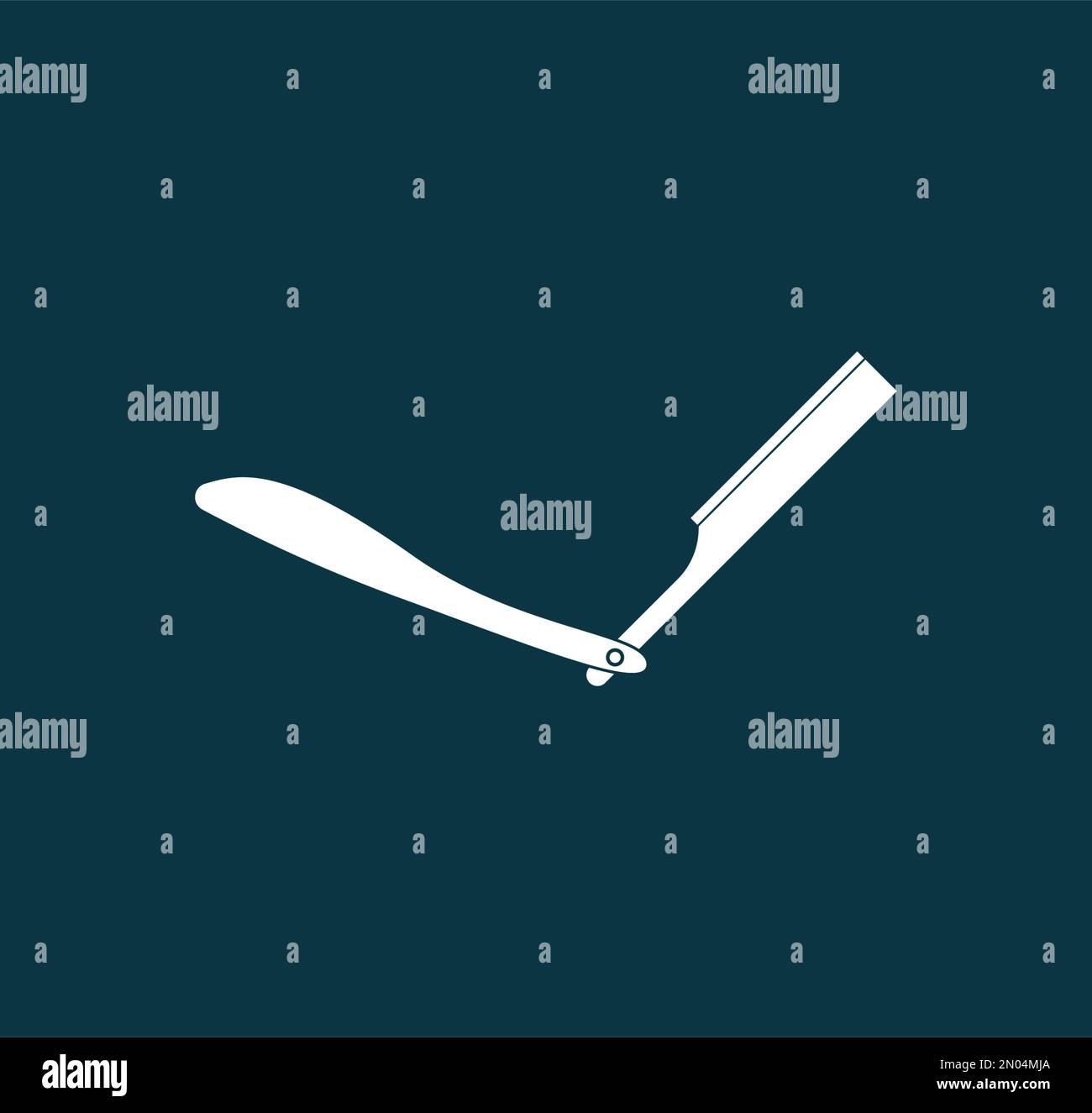 Razor blade logo vector design illustration background Stock Vector ...