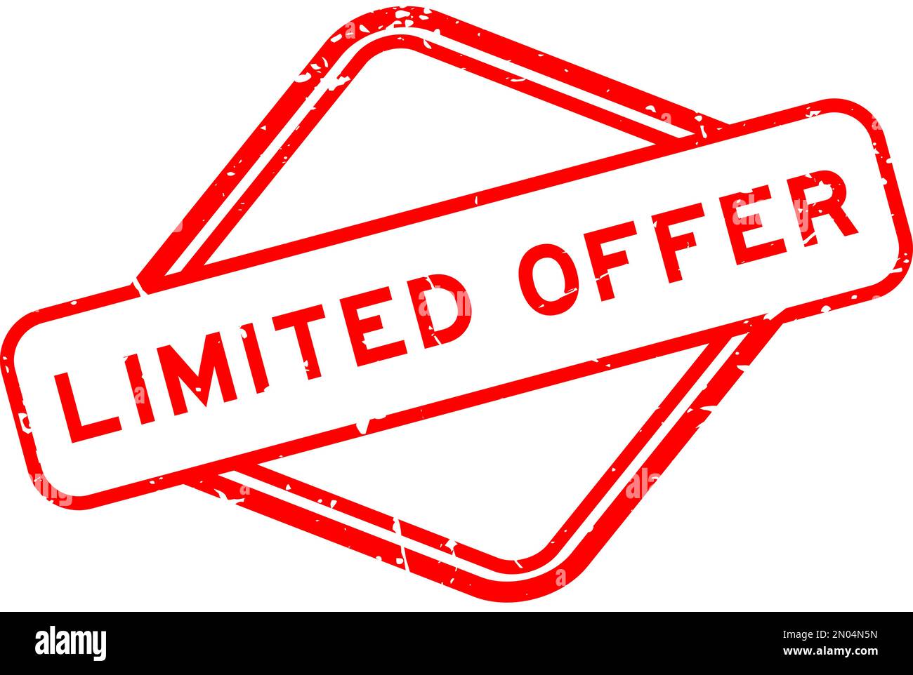 Grunge red limited offer word rubber seal stamp on white background Stock Vector Image & Art - Alamy