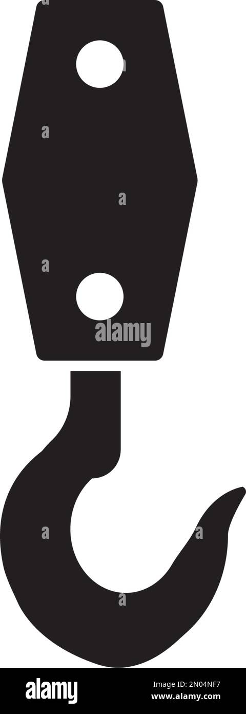 Crane hook logo vector design illustration background Stock Vector ...