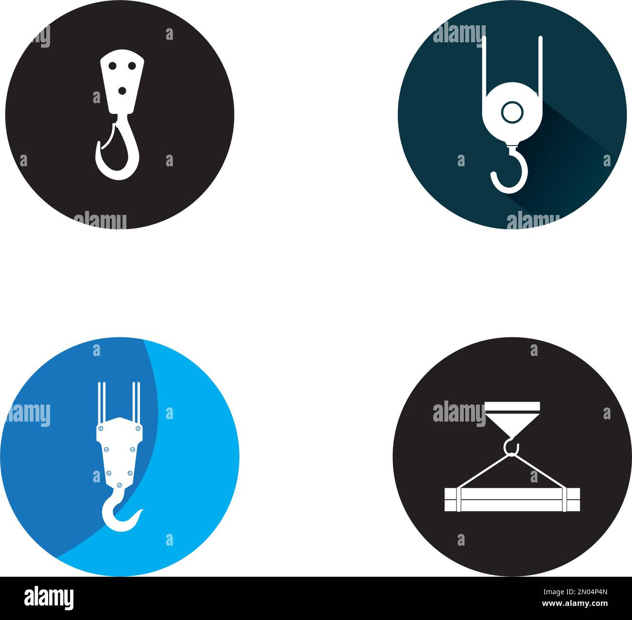 Crane hook logo vector design illustration background Stock Vector ...