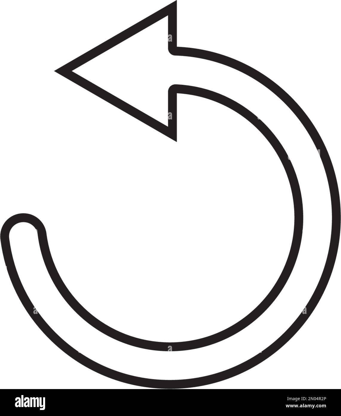 Undo Icon. Back or Return Illustration As A Simple Vector Sign & Trendy ...