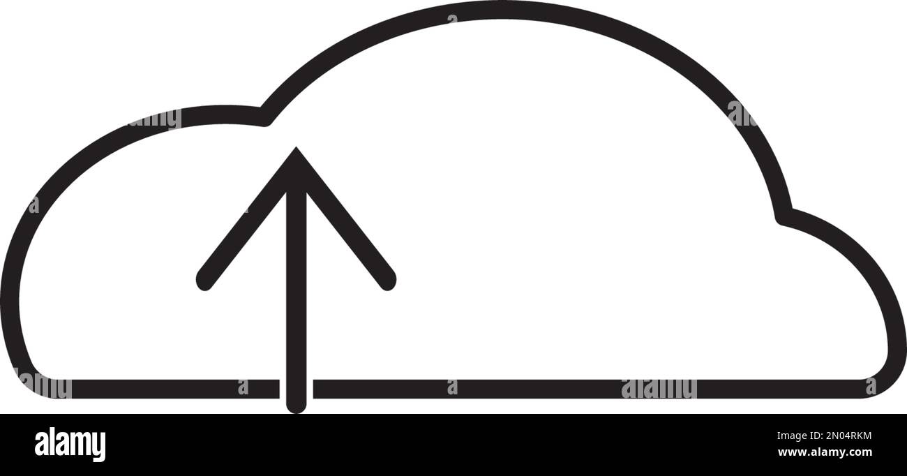 Upload file folder icon concept Black and White Stock Photos & Images ...