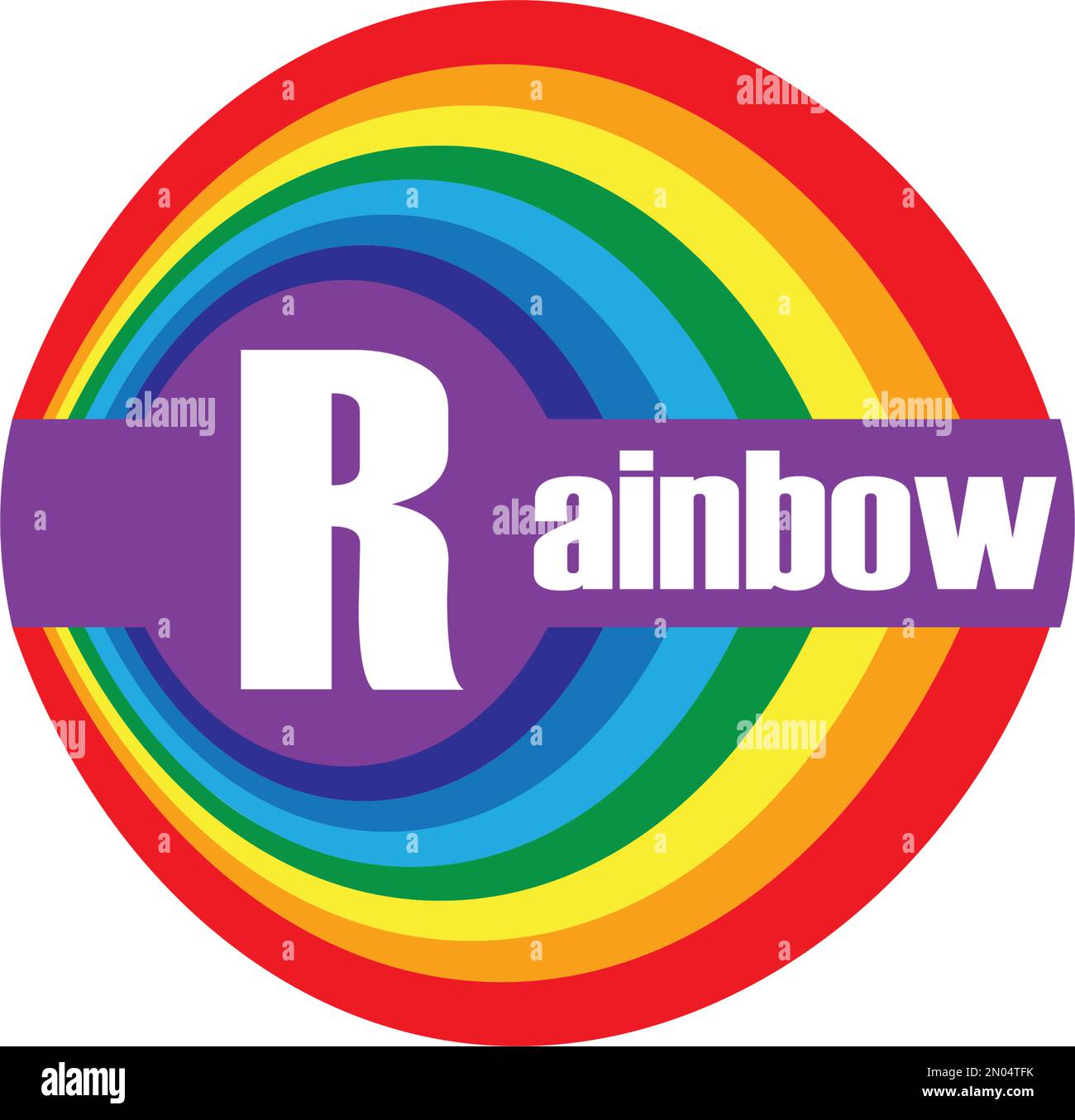 Rainbow logo vector design illustration and background Stock Vector ...