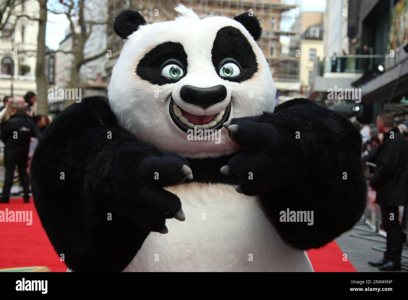 Po The Panda poses for photographers as they arrive for the premiere of ...