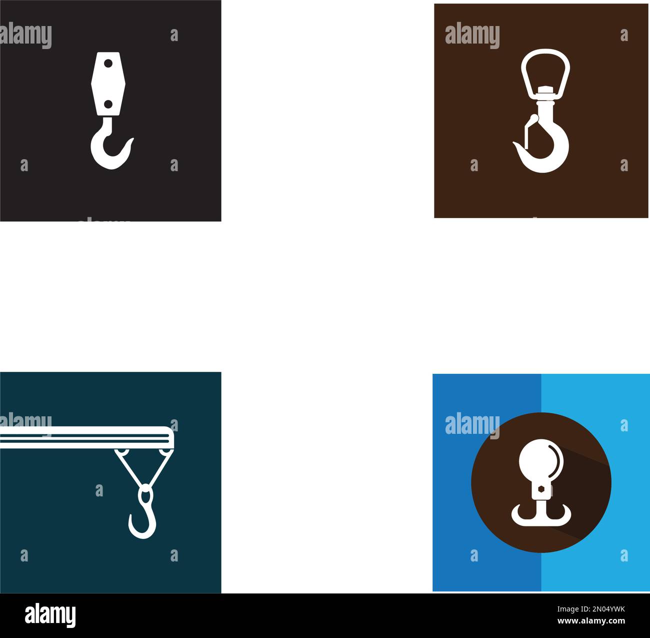 Crane hook logo vector design illustration background Stock Vector ...