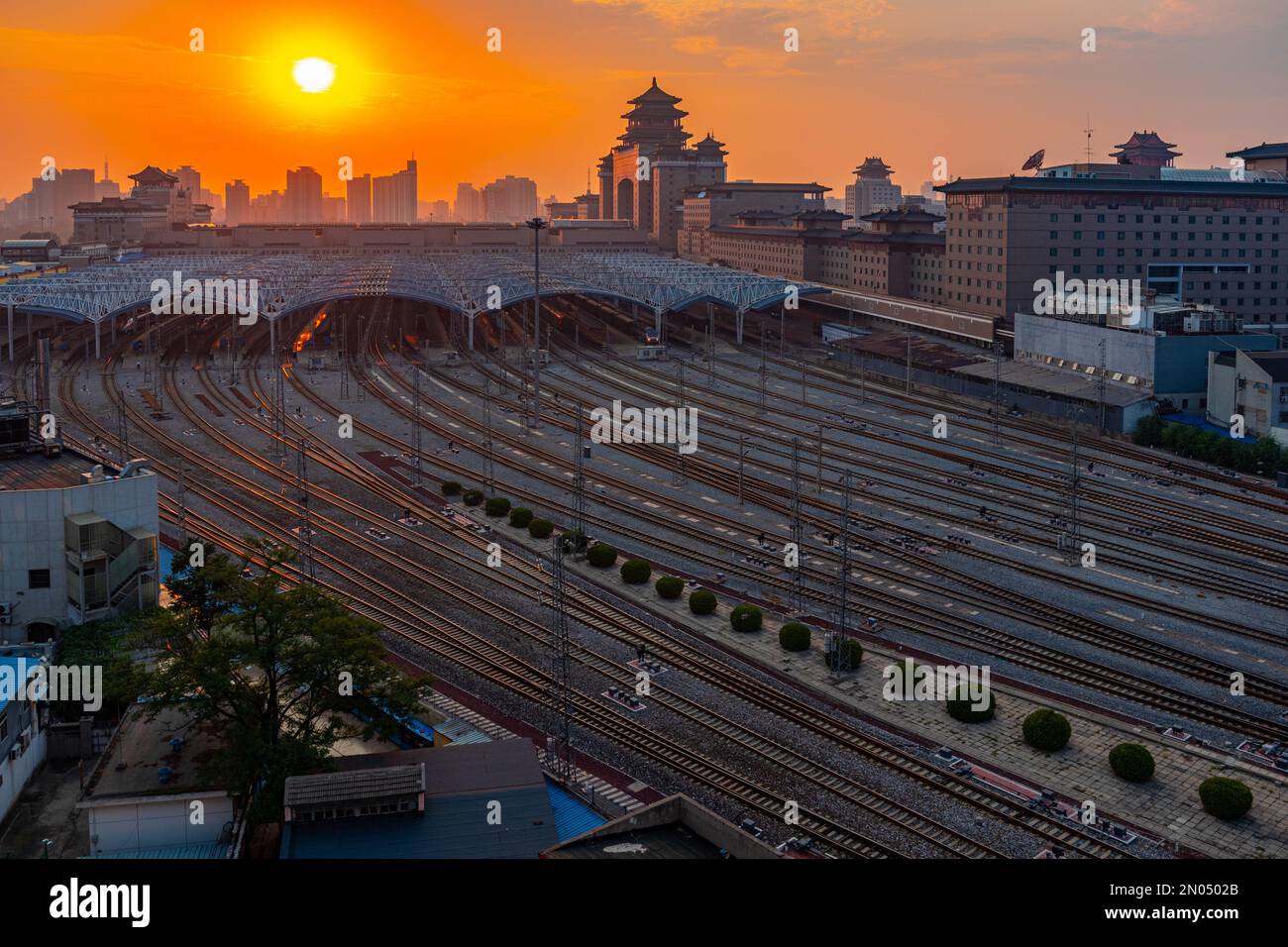 Beijing west railway station Stock Photo - Alamy