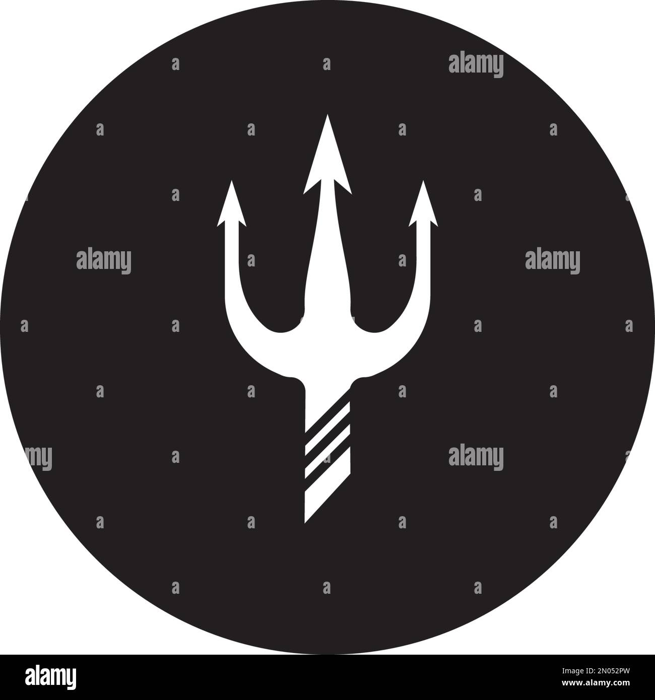 Spear icon illustration isolated on white background sign symbol. Spear ...