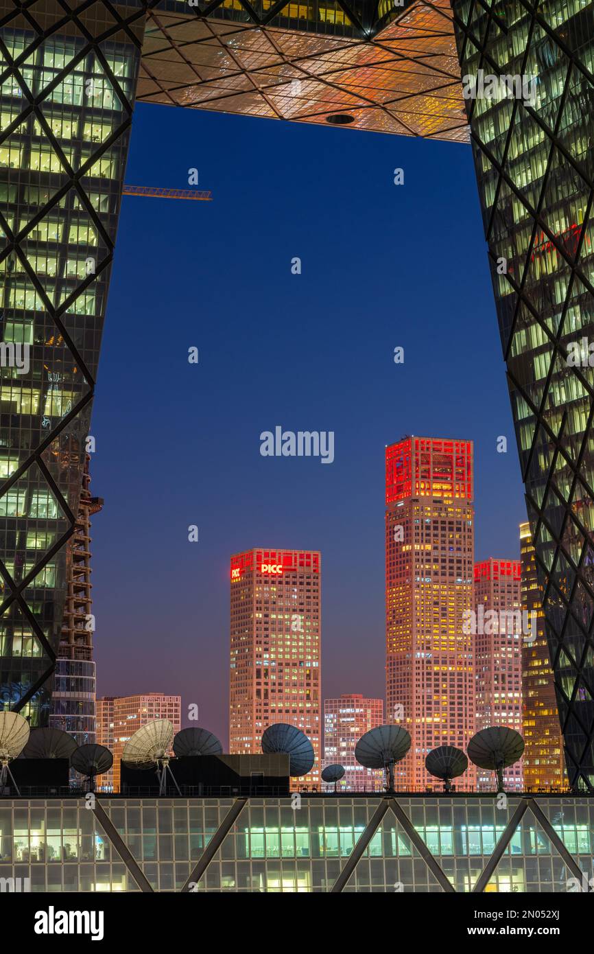 Night view of soho of soho Stock Photo - Alamy