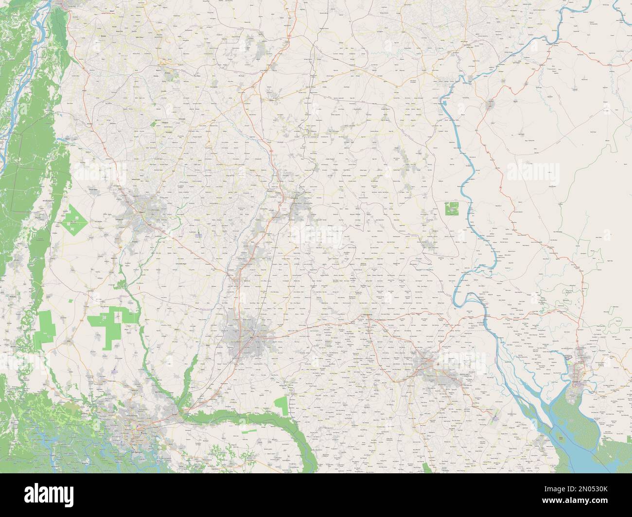Abia, state of Nigeria. Open Street Map Stock Photo - Alamy