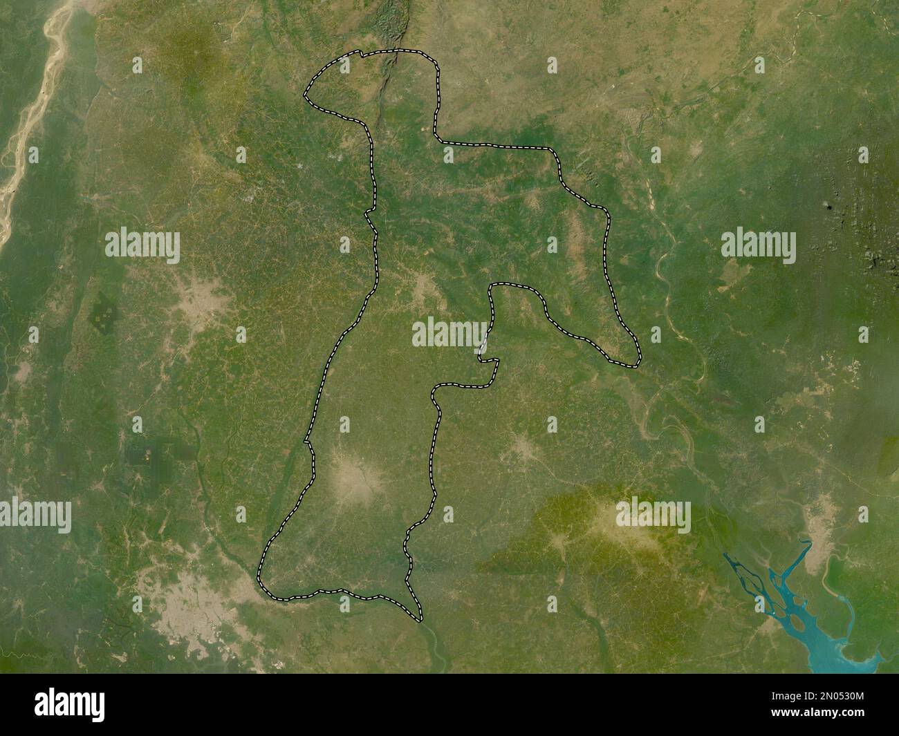 Abia, state of Nigeria. Low resolution satellite map Stock Photo - Alamy